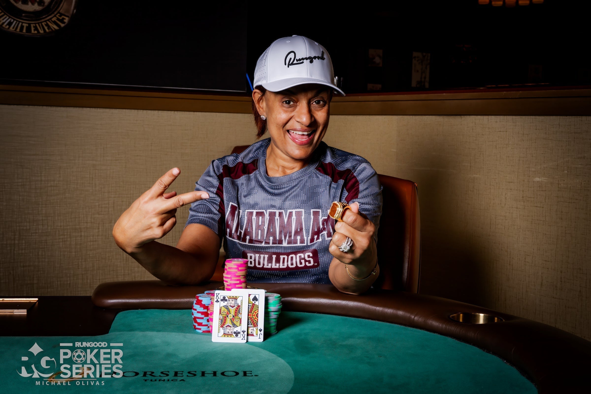 Chanda Davis wins Horseshoe Tunica Grand Prix $100 Flip and Go Ring Ev
