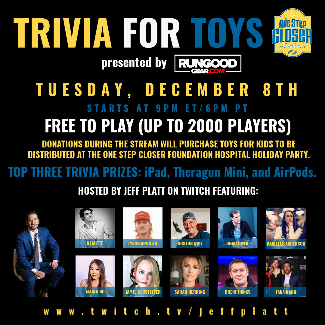TRIVIA FOR TOYS LIVESTREAM EVENT